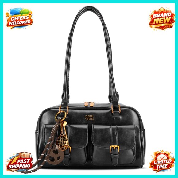 Bags | Retro Y2k Shoulder Bag With Multiple Pockets Pu Leather 11x4x7 ...